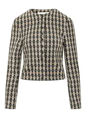MSGM MSGM-Inspired Multi-Texture Jacket