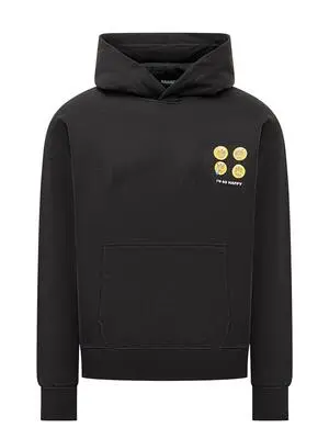 BARROW Cotton Hooded Sweatshirt - Nero