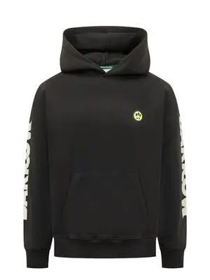 BARROW Barrow Graphic Logo Pullover Hoodie Nero