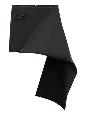 COURREGES Asymmetrical Mini Skirt - Black