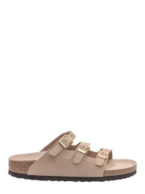 BIRKENSTOCK Birkenstock Florida Leather Sandals Sand