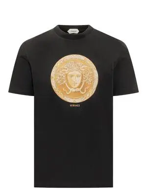 Versace Medusa Print T-shirt - Black