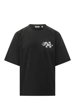 Off-White Stroke Arrow Short Sleeve T-shirt - Black