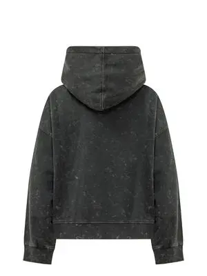 GANNI Isoli Cropped Hoodie - Phantom