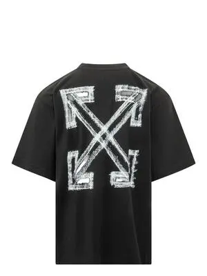 Off-White Motion Arrow Graphic T-shirt - Black