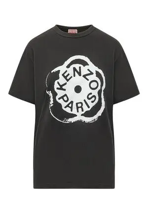 Kenzo Logo Stamped T-shirt - Black