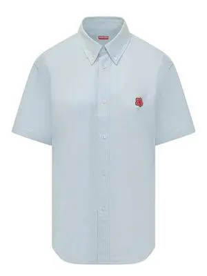 Kenzo Boke Flower Cotton Shirt - Light Blue