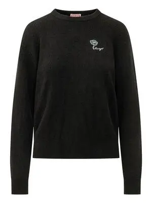Kenzo Tulip Knit Jumper - Black