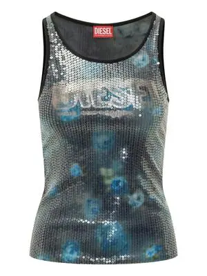 DIESEL® Sleeveless Top For Effortless Summer Style - Nero