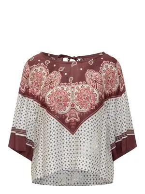 Pinko PINKO Mini Twill Shirt Mult.bordeaux/rosso