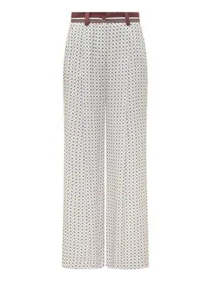 Pinko PINKO Wide-Leg Trousers With Geometric Print Mult.