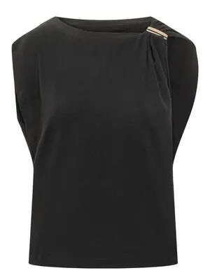 Pinko Sleeveless Mini Top - Nero Limousine