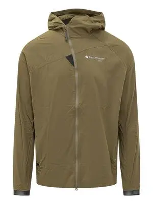 KLATTERMUSEN Lightweight Zip-front Jacket With Hood - Olive