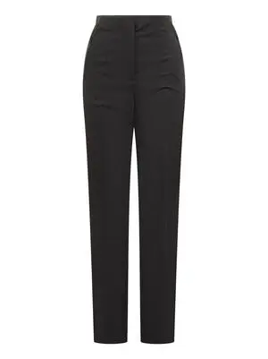 BOSS High-waist Classic Wool Trousers - Black