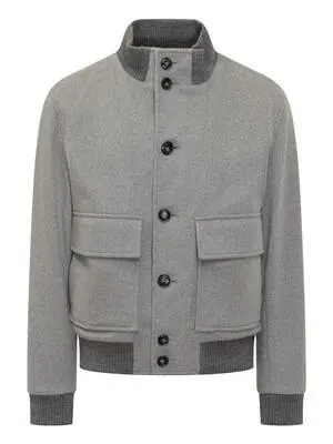 BOSS Boss Wool Blend Jacket With Front Pockets - Size S