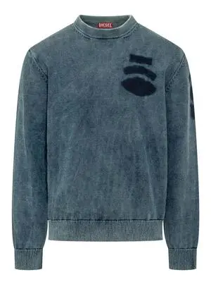 DIESEL® Crewneck Knit Sweater - Blu