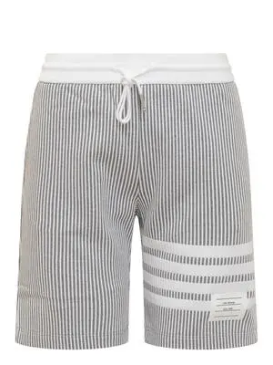 Thom Browne Cotton Bermuda Shorts - Light Grey