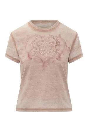 DIESEL® DIESEL® Embellished T-Shirt Rosa