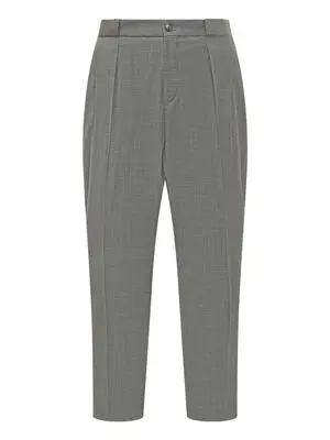 BOSS Tailored Trouser With Front Closure - Open Grey