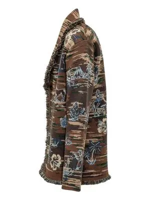 Alanui Hawaii-inspired Cardigan - Brown Multi