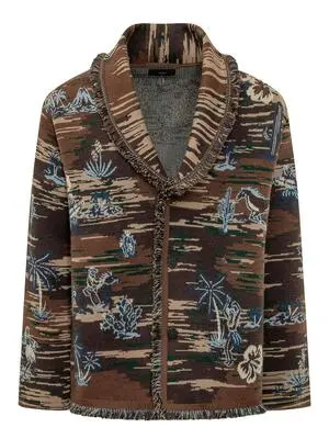 Alanui Hawaii-inspired Cardigan - Brown Multi