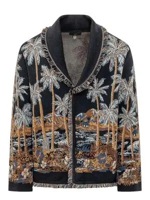 Alanui Knit Cardigan - Navy Blue