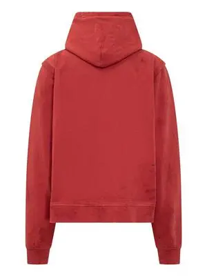 Dsquared2 Logo Print Hooded Sweatshirt - Red