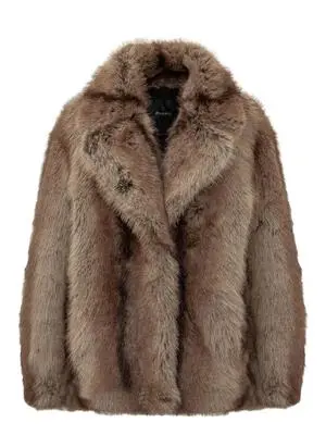 Pinko Caladenia Aspen Shearling Jacket - Beige Gallinaccio