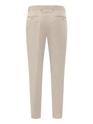 BOSS BY BECKHAM Front Closure Trousers - Open Grey