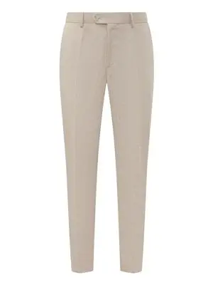 BOSS BY BECKHAM Front Closure Trousers - Open Grey