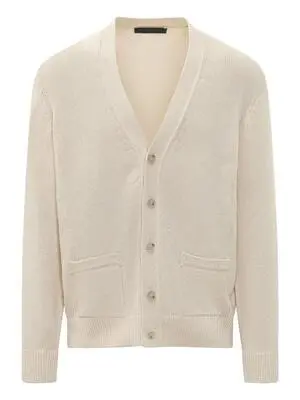 BOSS BY BECKHAM Button Detail Cardigan - Natural