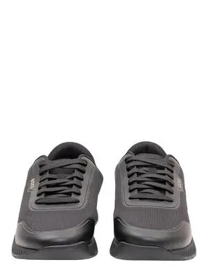 BOSS Titanium Sneakers With Insert Design - Black