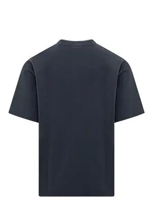 Drole De Monsieur Playful Dog Graphic T-shirt - Navy
