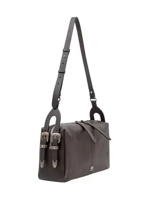 Pinko Pinko 24 Classic New Biker Shoulder Bag Marasca