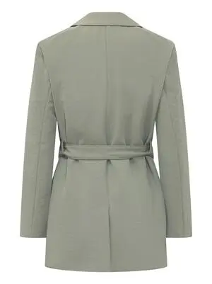 Calvin Klein Belted Mini Blazer - Shadow