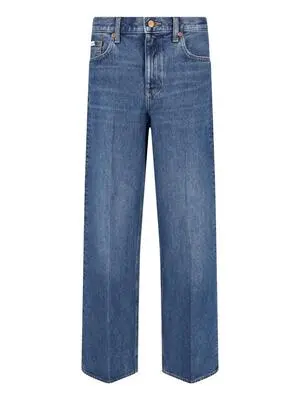 Calvin Klein Calvin Klein Women's High-Rise Wide-Leg Jeans Blue