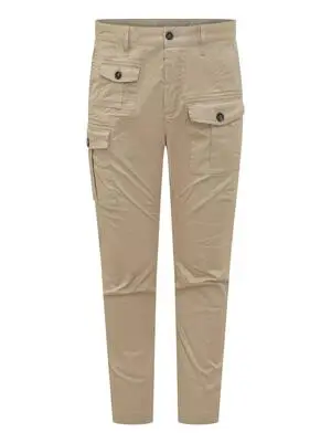 Dsquared2 Cargo Trousers With Pockets - Sand