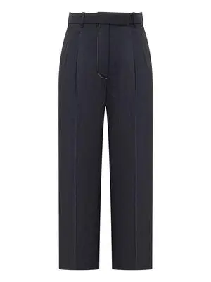 Thom Browne High-waisted Tailored Trousers - Navy