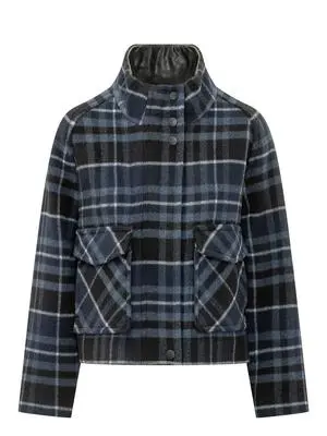 Pinko Pinko Campanula Caban Coat Mult.nero Blu