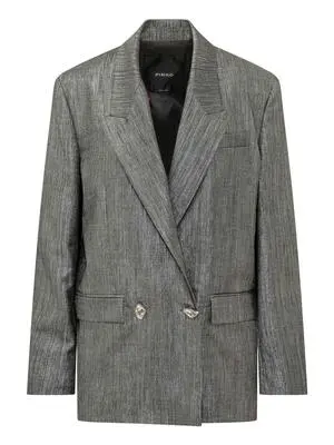 Pinko Cayman Wool-blend Tailored Jacket - Mult.grigio Argento