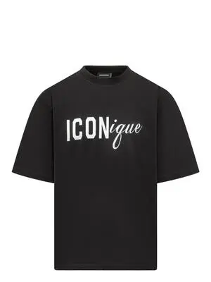 Dsquared2 Loose Fit Logo T-shirt - Black