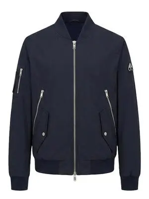 Moose Knuckles Zip-up Bomber Jacket - Navy