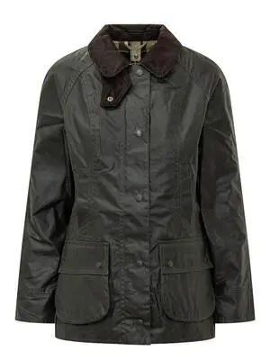 Barbour BARBOUR Cotton Cerato Jacket With Contrast Collar Sage