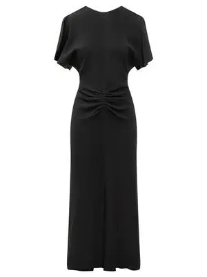 Victoria Beckham Chic Midi Gathered Suit - Black