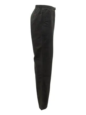 Gramicci Gramicci Classic Relaxed Fit Trousers With Integrated Belt Black