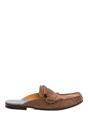 Marni Rounded Toe Slip-on Sandals - Marrone