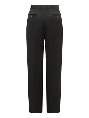 Loulou De Saison Tailored Pants With Pinches - Black