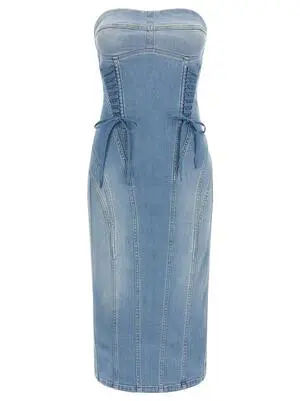 Elisabetta Franchi Elisabetta Franchi Chic Mini Dress Light Blue