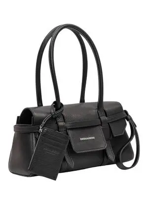 Dsquared2 DSQUARED2 Leather Shoulder Bag Nero