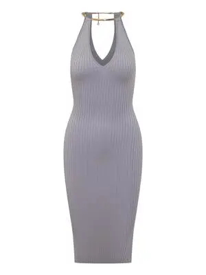 Elisabetta Franchi Elegant Suit With A-frame Neck - Lilla